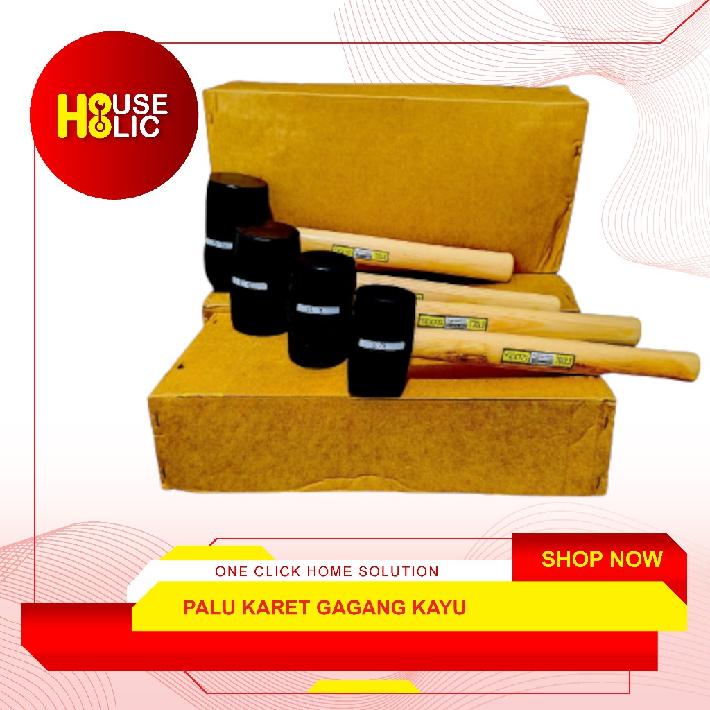 Jual Palu Karet Gagang Kayu / Palu Gg Kayu Kramik Granit Serbaguna ...