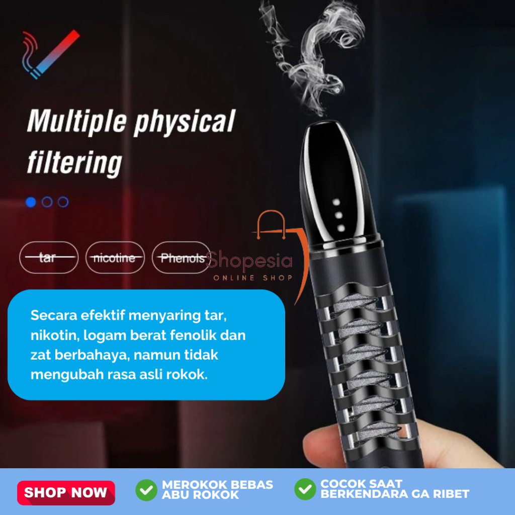 Jual Asbak Mini Portable | Filter Rokok Holder sekaligus Pemantik Api ...