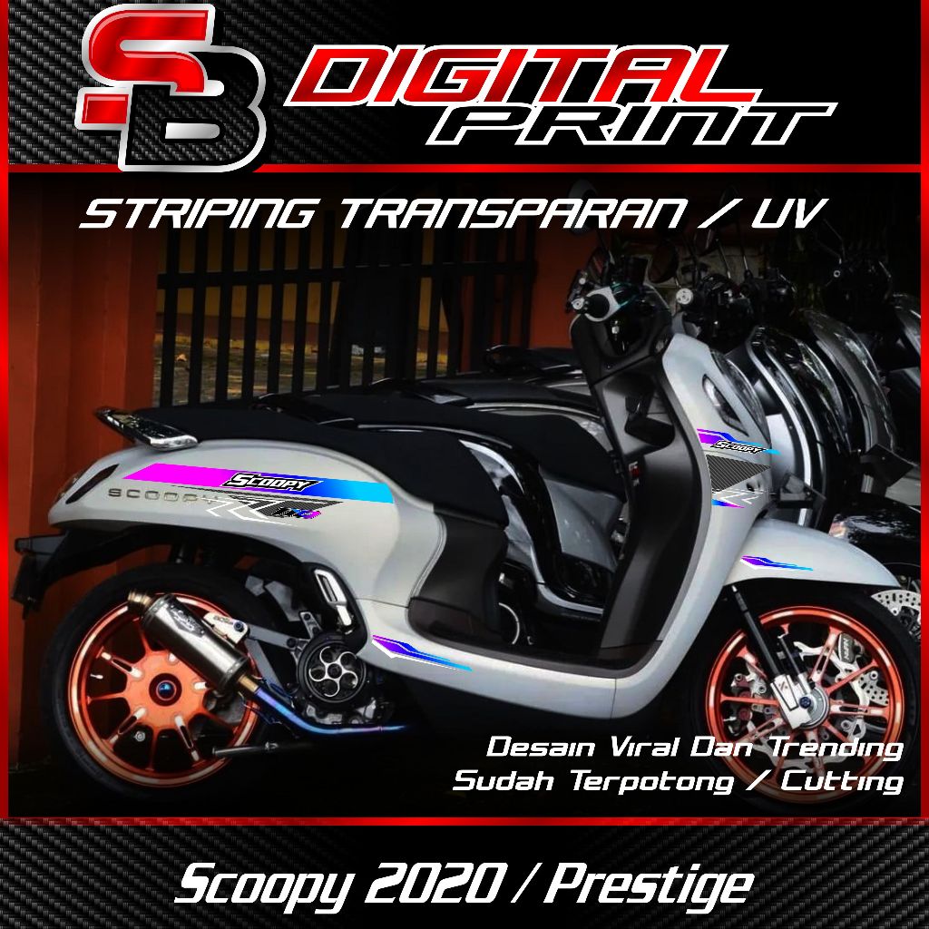 Jual striping transparan scoopy new scoopy prestige - striping uv bahan ...