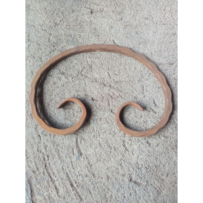 Jual Ornamen pagar besi tekukan nako 12 Letter C 28 tempa emboss ...