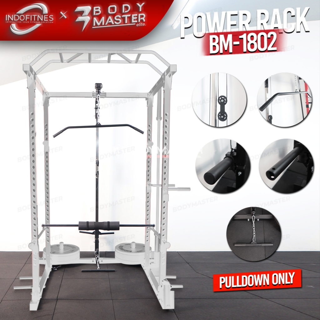 Jual BODYMASTER Power Rack BM-1802 - Home Gym Power Cage Bench Press ...