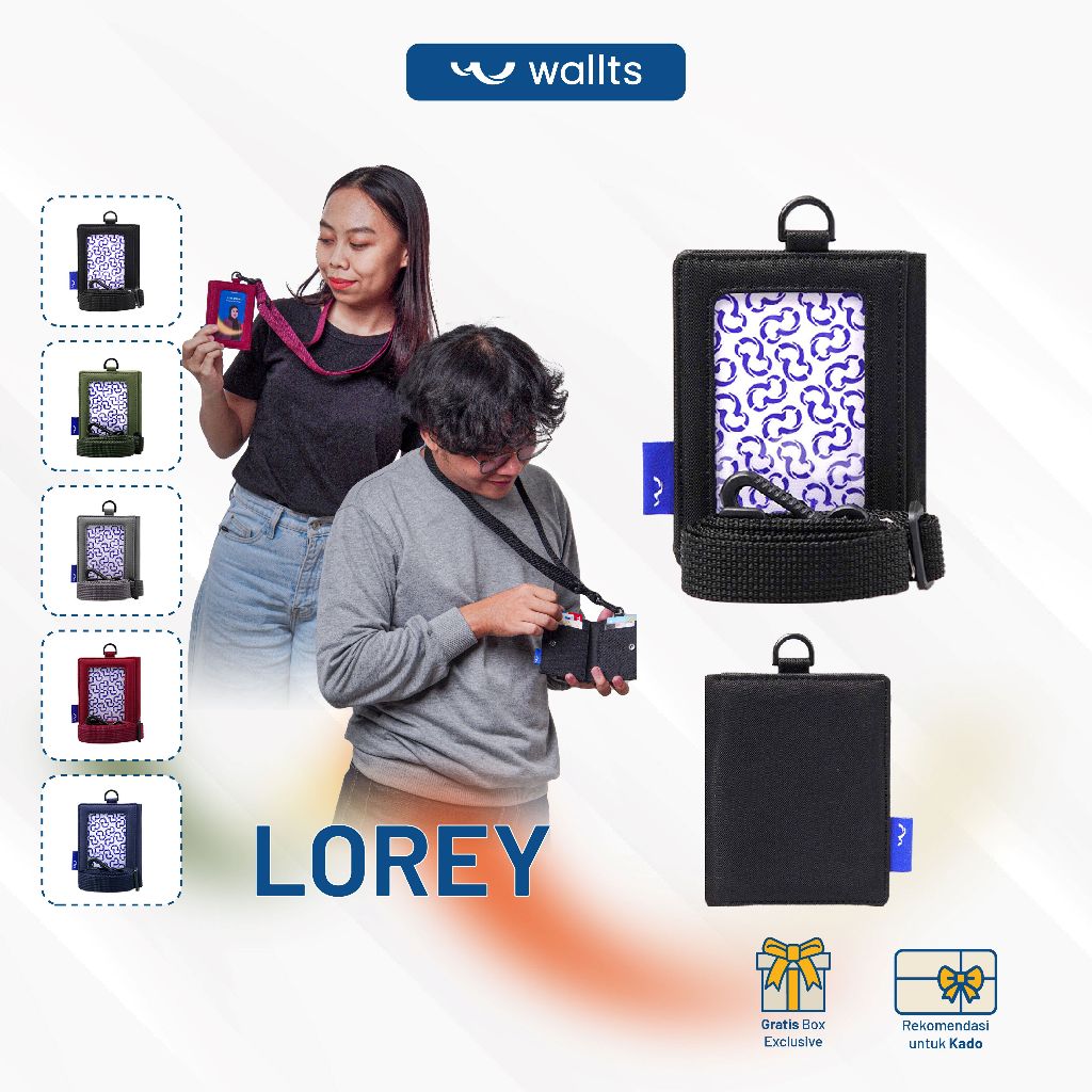 Jual Wallts Lorey - Lanyard Name Tag Id Card Pria Wanita | Shopee Indonesia