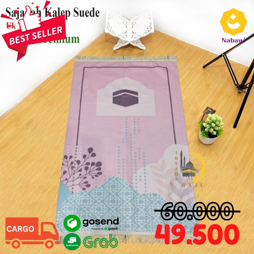 Jual Sajadah Suede Besar Sejadah Aestetic Bahan Sueede Kalep Premium ...