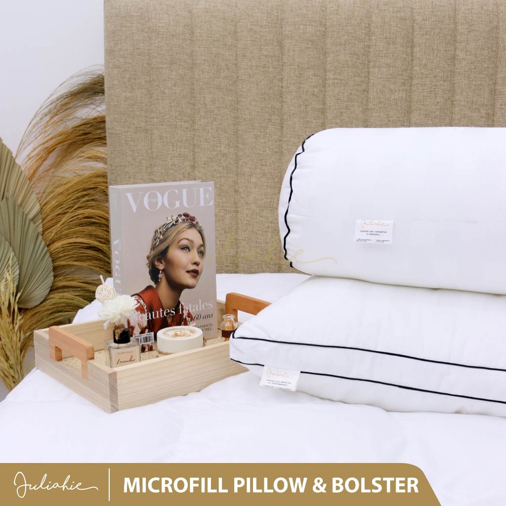 Jual Juliahie - Bantal Dan Guling Tidur Microgel Fiber Filling | Shopee ...