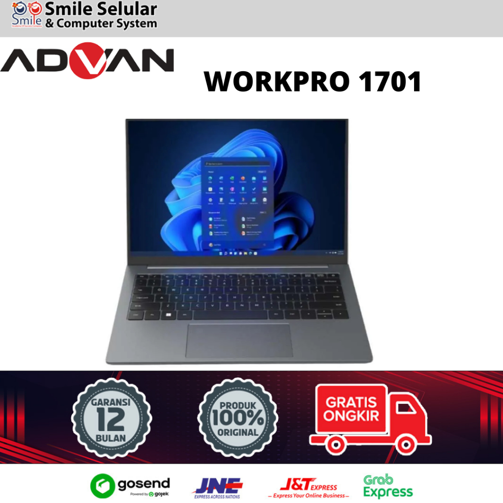 Jual ADVAN WORKPRO 1701 H3I58S02A - i5 1035G7 8GB 256GB W11 | Shopee ...