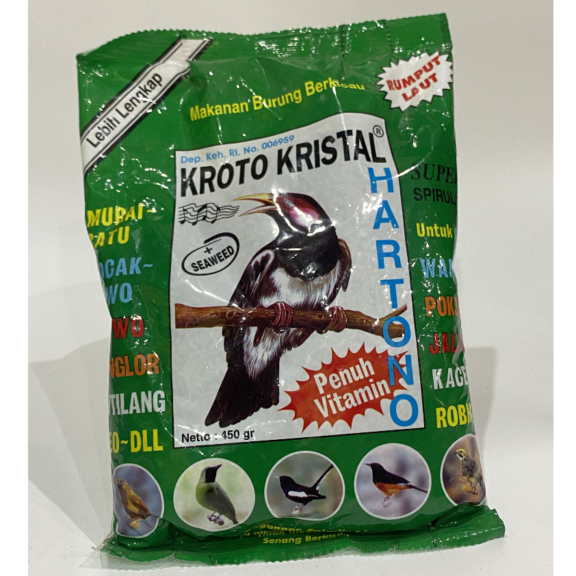 Jual Pakan Burung SKM Kroto Kristal Rumput Laut 450 gr | Shopee Indonesia