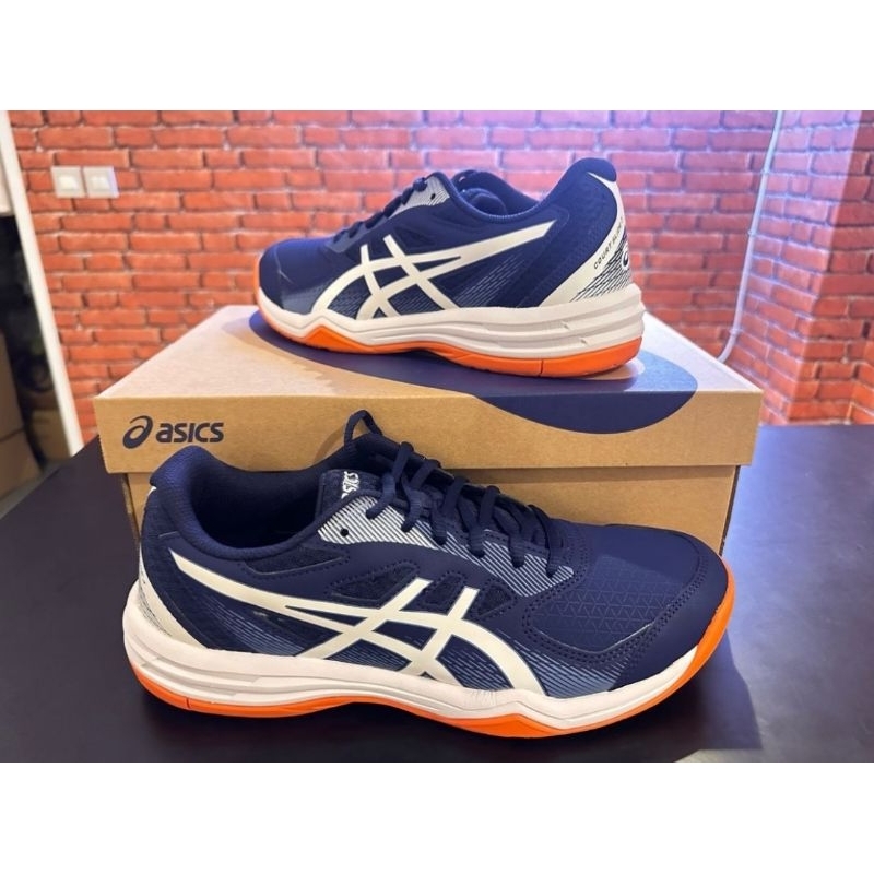 Jual Asics Court Slide 3 Men ( Blue Expanse / White ) | Shopee Indonesia