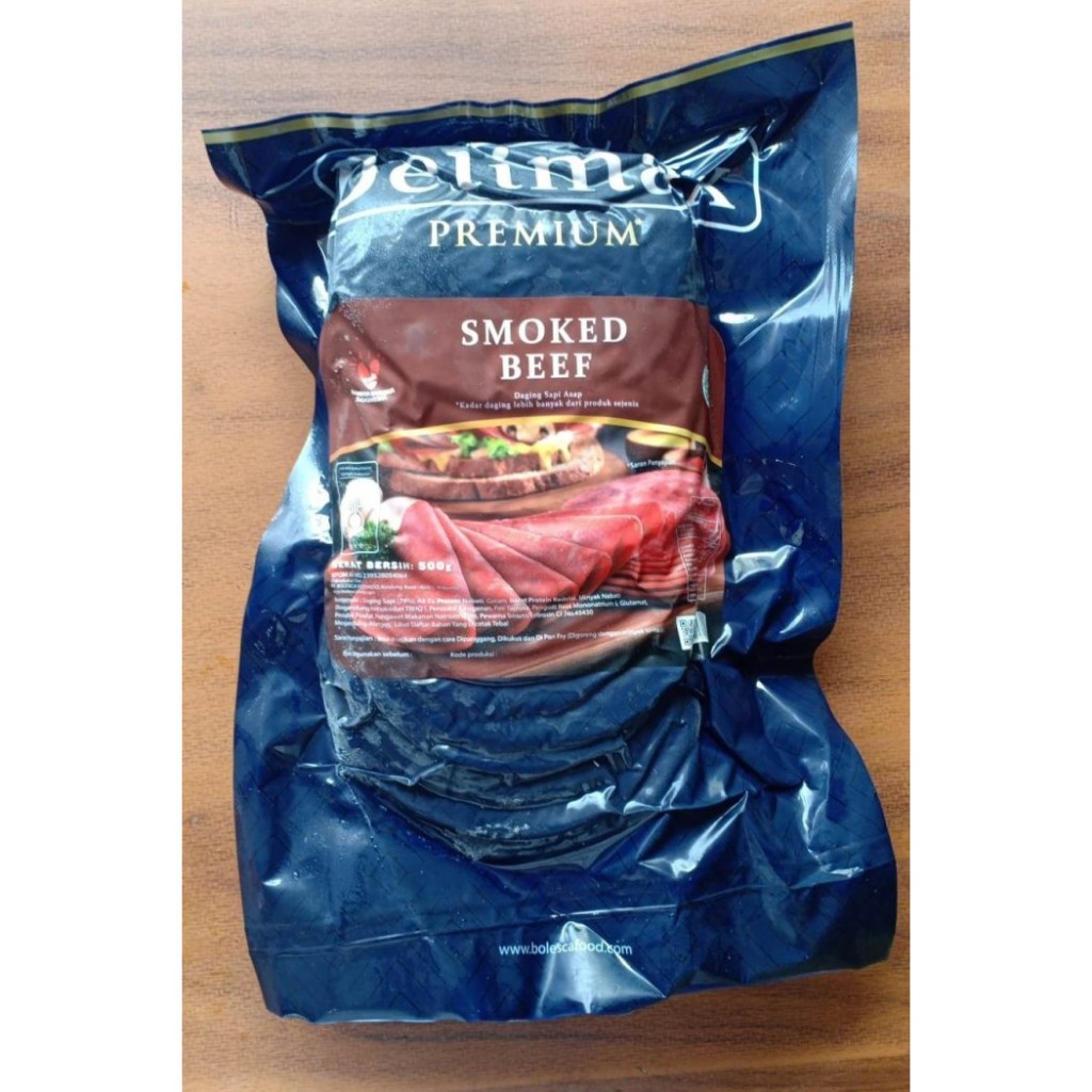 Jual Delimax smoke beef 500gr / daging sapi asap / smoked beef frozen ...