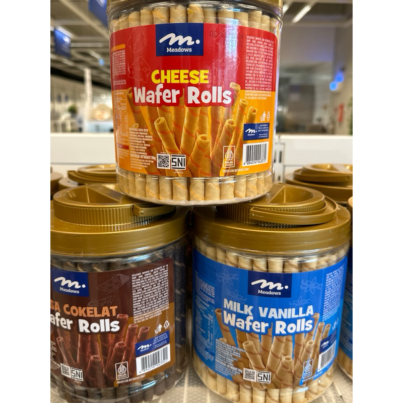 Jual Wafer rolls Meadows 700 gram semprong wafer | Shopee Indonesia
