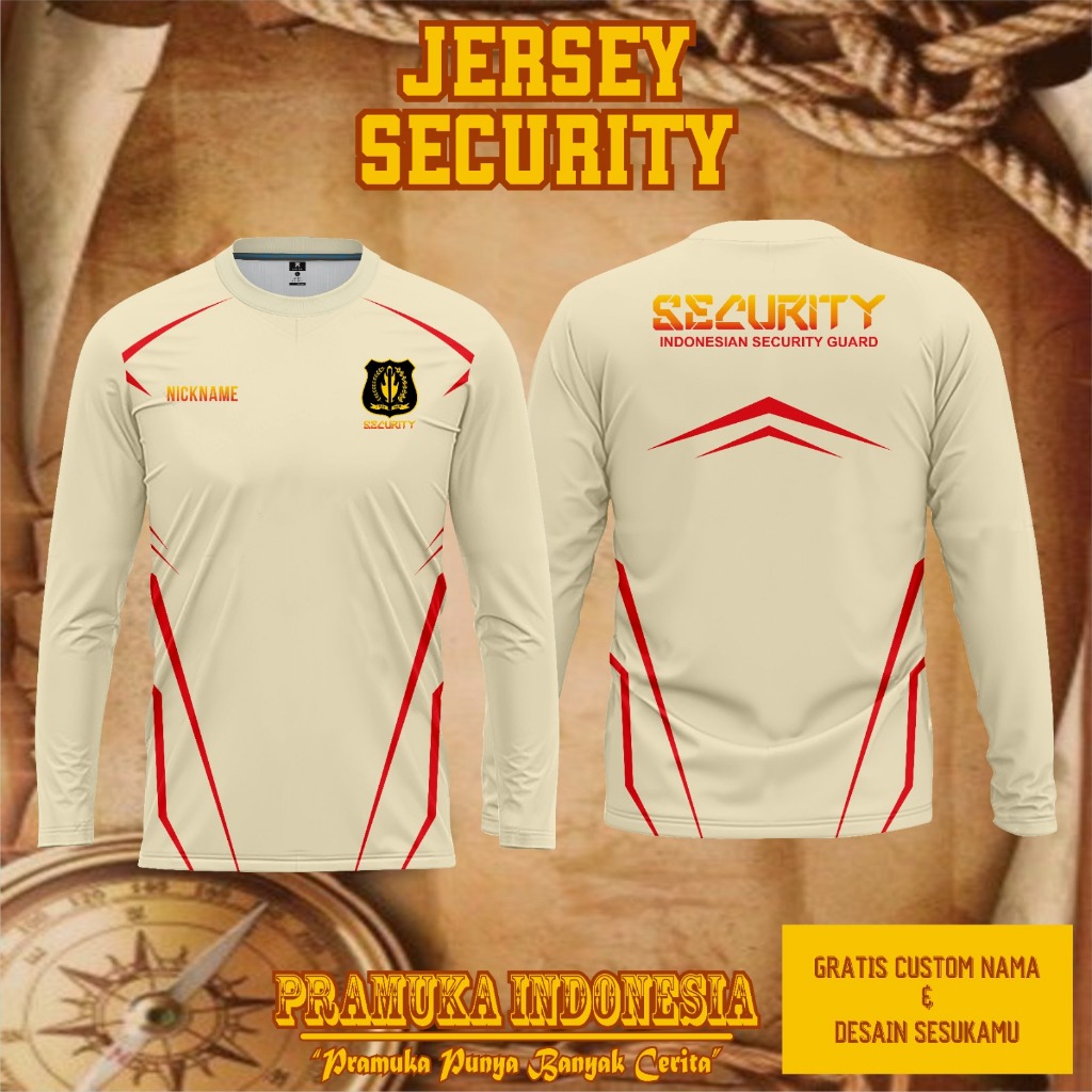 Jual Jersey SECURITY PREMIUM Terbaru, Free Custom Desain - Berbahan ...