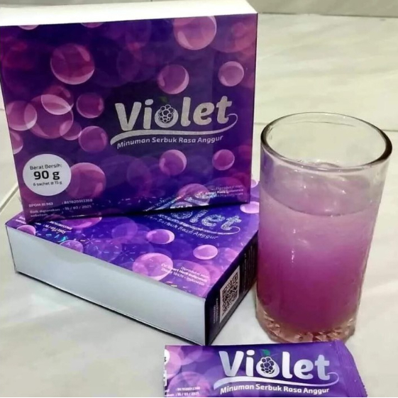 Jual Basu Violet Collagen Original isi 6 sashet Original | Shopee Indonesia