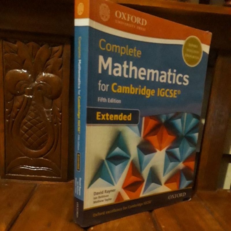 Jual CIMPLETE MATHEMATICS FOR CAMBRIDGE IGCSE FIFTH EDITION - EXTENDED - DAVID RAYNER | Shopee ...