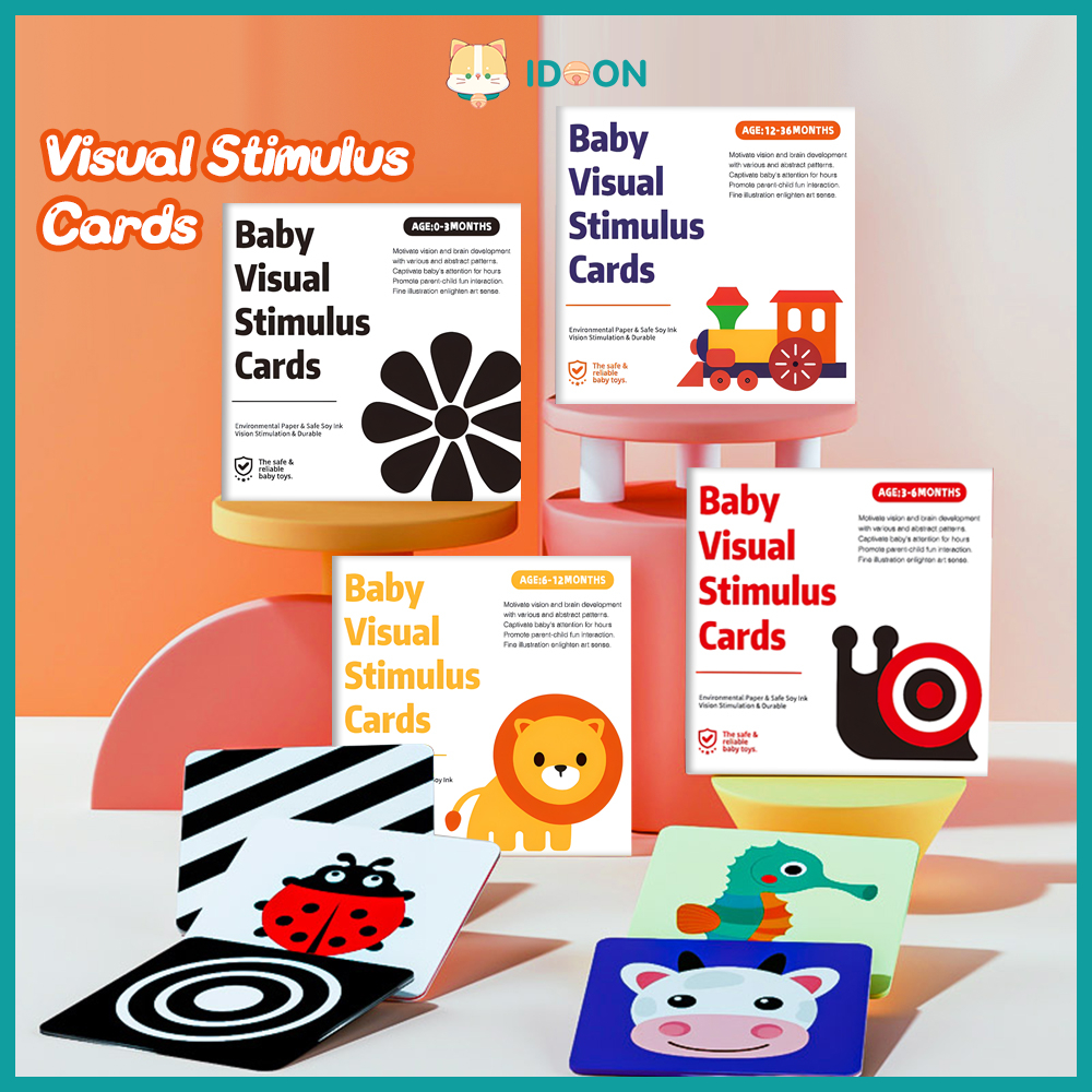 Jual IDOON Visual Cards / Kartu Pintar Stimulasi Bayi / Flashcard Bayi ...