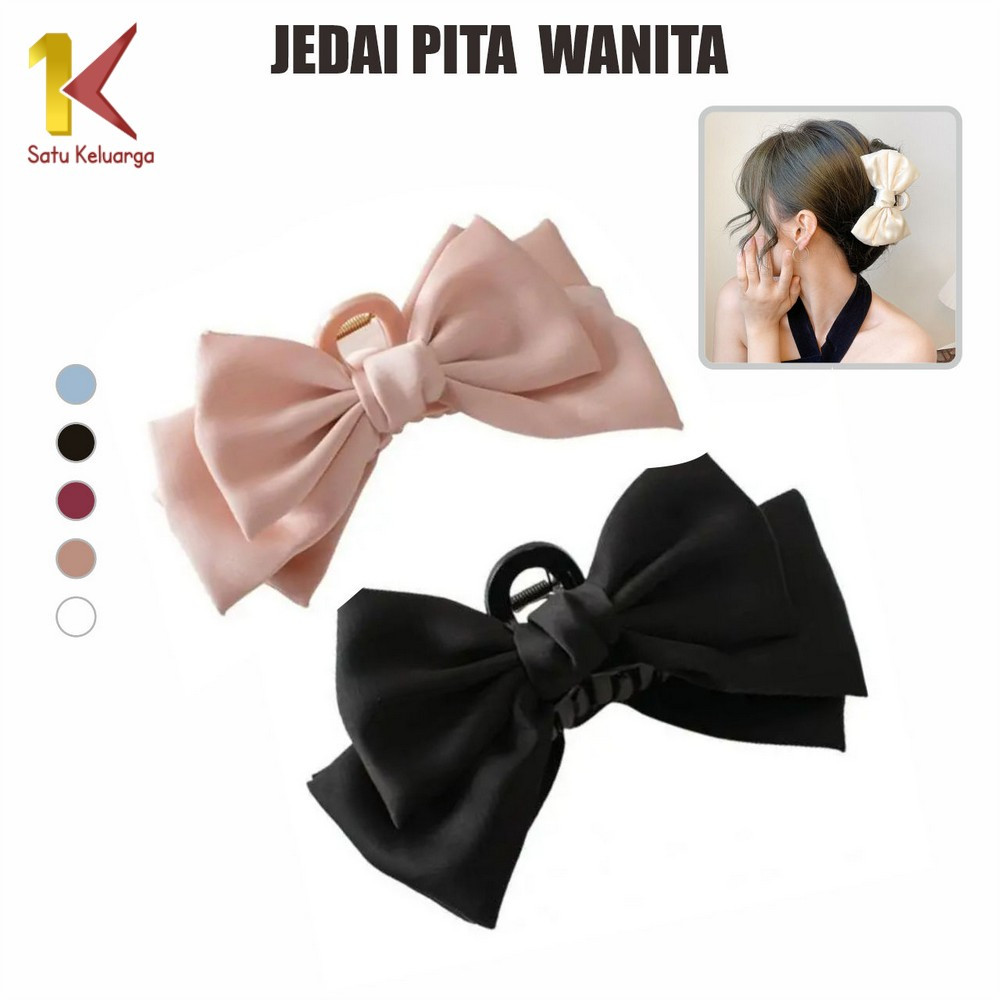 Jual Satu Keluarga Jedai Pita Wanita Korea Big Hair Claw Fashion C1011 ...