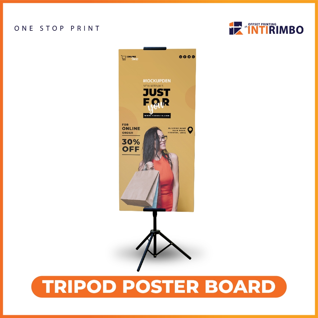 Jual CUSTOM POSTER BOARD / TRIPOD BANNER / IMPRABOARD DISPLAY PRODUK TOKO KATALOG PROMOSI ...