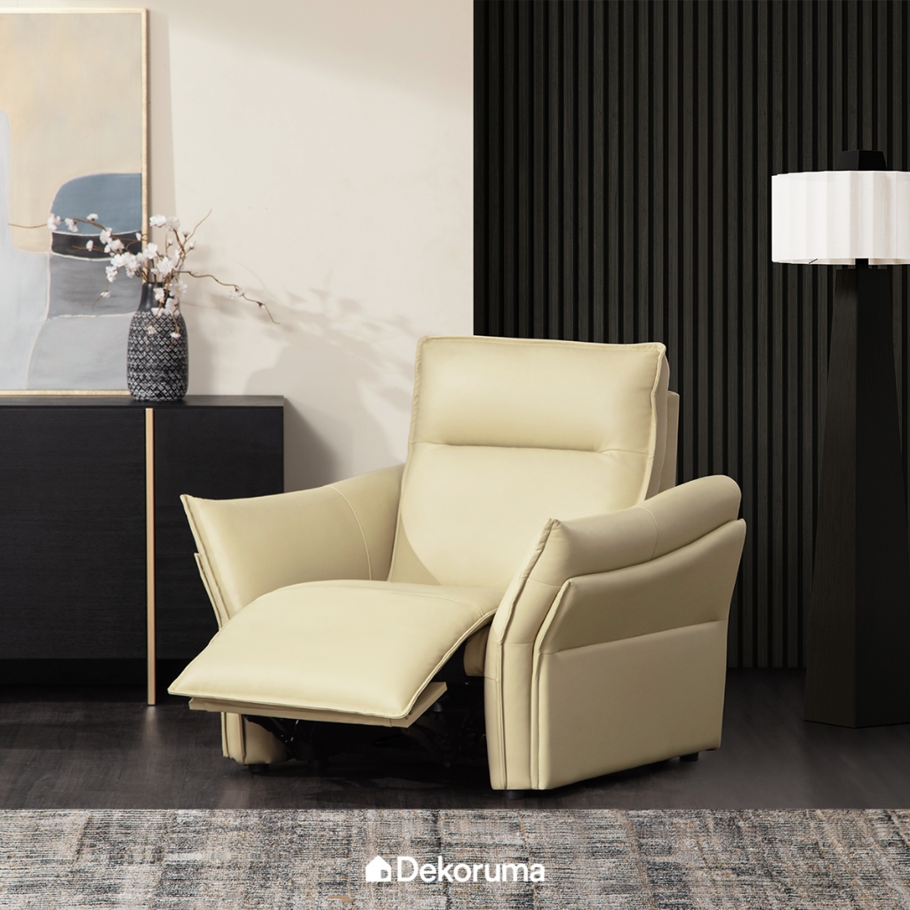 Jual Dekoruma Tenzo LEWIS Sofa 1 Dudukan - Krem / Sofa Tamu 1 Seater ...