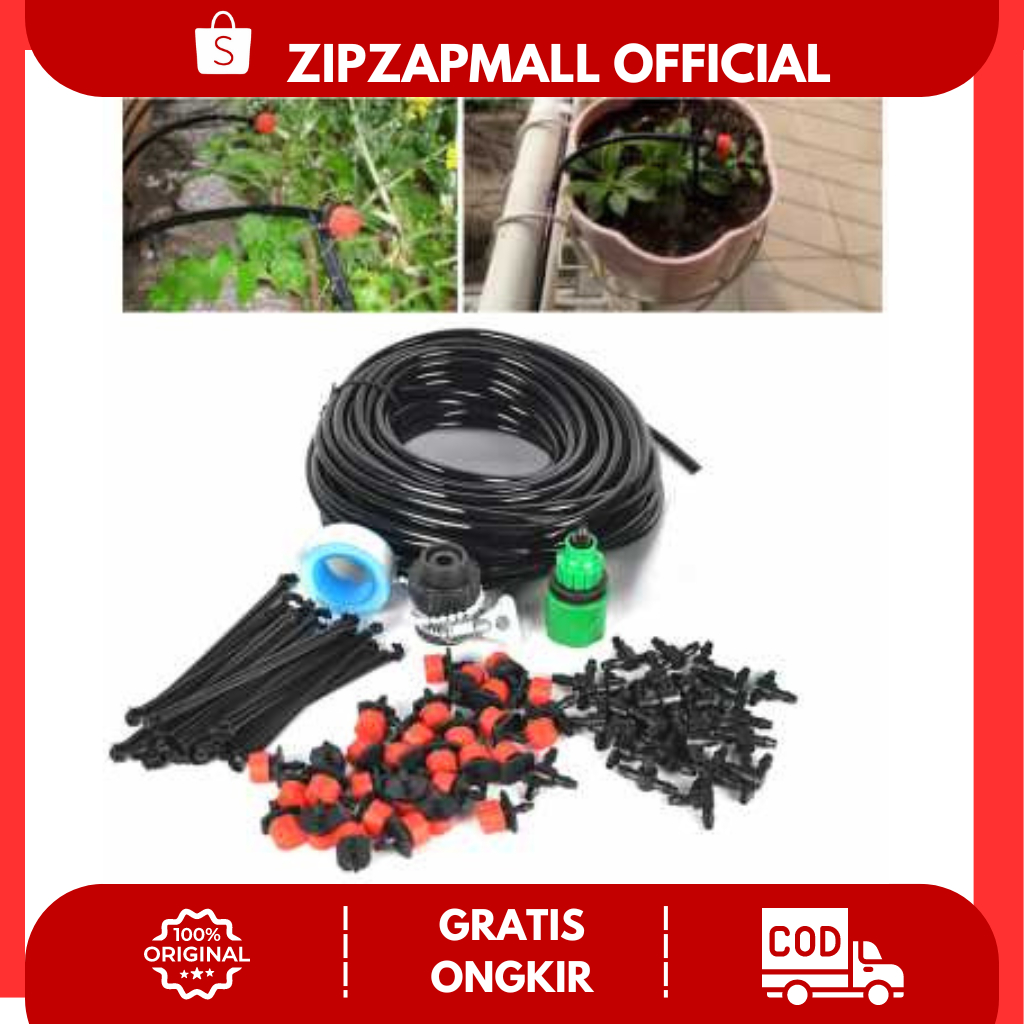 Jual Peralatan Set Irigasi Air Taman Garden Watering Kit / Set Irigasi ...