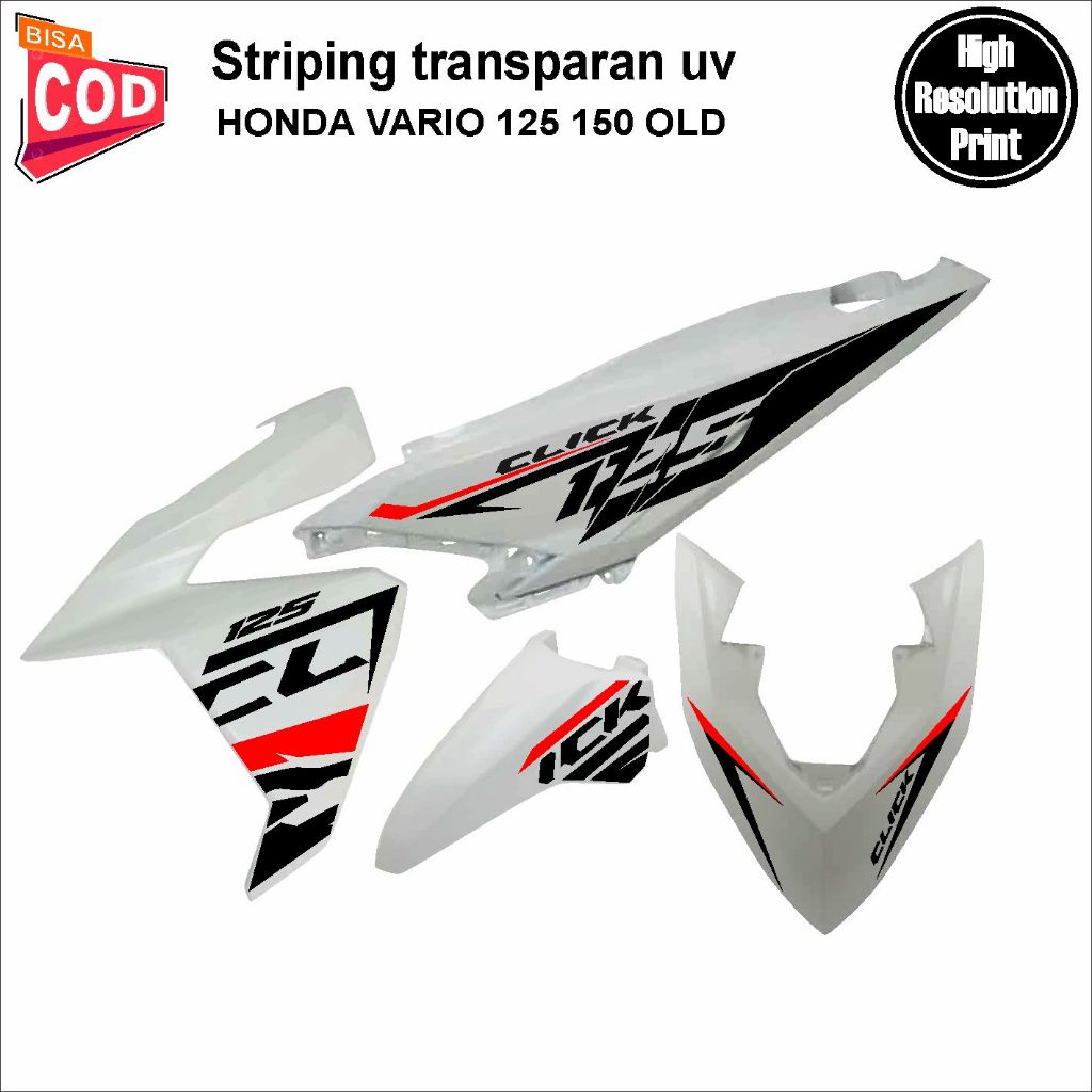 Jual STRIPING TRANSPARAN VARIO 125/150 LED OLD 2014-2018 STICKER HONDA KERE | Shopee Indonesia