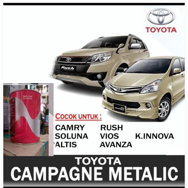 Jual CAT MOBIL TOYOTA SILVER CHAMPAGNE METALLIC CAT KUNING METALIK GOLD ...