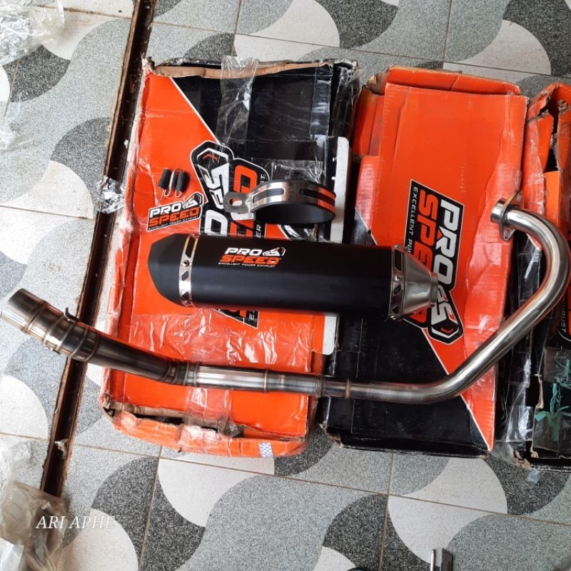 Jual knalpot PROSPEED BLACK SERIES original yamaha BYSON fullsystem ...