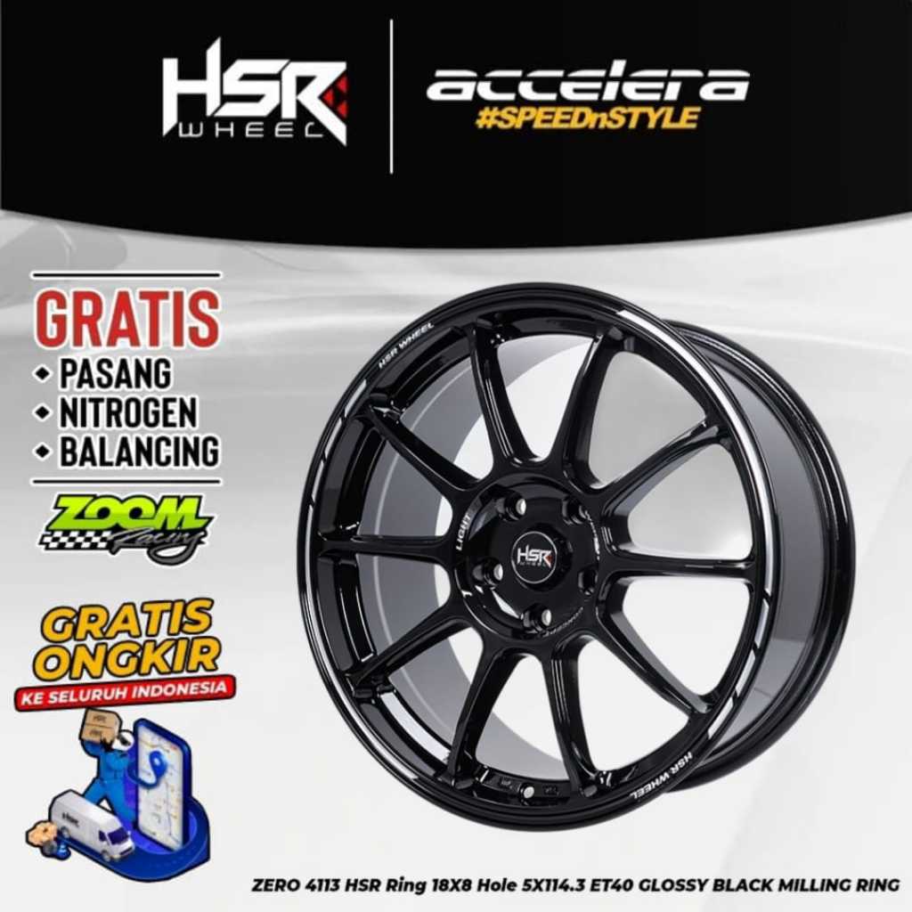 Jual Velg Mobil HSR ZERO R18x8 Pcd 5x114,3 | Innova, Creta, Sonet ...