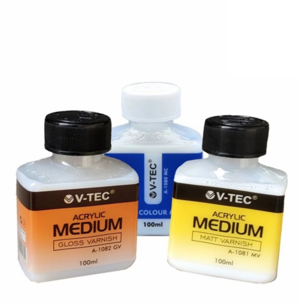 Jual V Tec Acrylic Medium Varnish Gloss / Matte 100ml - V-Tec Acrylic ...