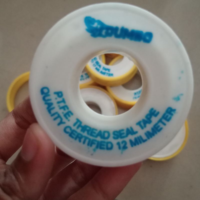 Jual SEAL TAPE SEALTAPE ISOLASI KRAN PIPA ISOLASI KRAN 12mm selotip ...