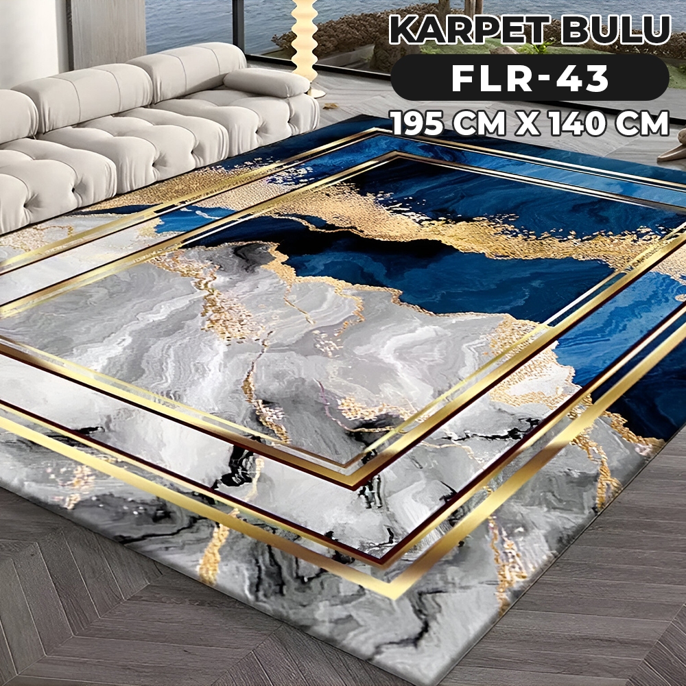 Product image Karpet Bulu Rasfur Ukuran 140X195cm Karpet Lantai Bulu ...