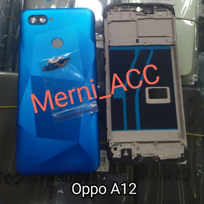Jual Kesing Cessing hausing fullset frame lcd Oppo A12 Backdor + Frame ...
