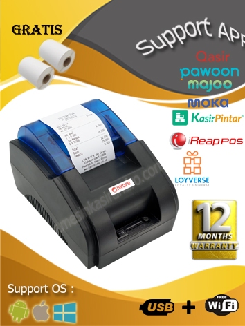 Jual PRINTER KASIR/PPOB THERMAL 58MM IWARE C-58BT RPP02N ANDROID (USB+BLUETOOTH) | Shopee Indonesia