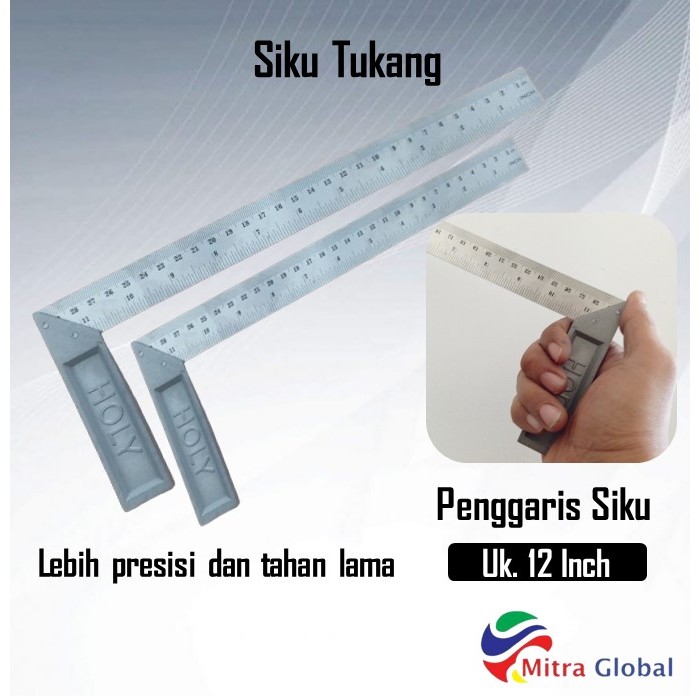 Jual Siku Tukang 10 inch 12 inch / Siku L / Penggaris Tukang | Shopee ...