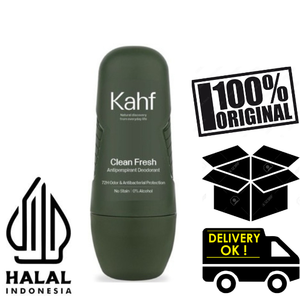 Jual Kahf Clean Fresh antiperspirant deodorant Roll On 45ML | Shopee ...