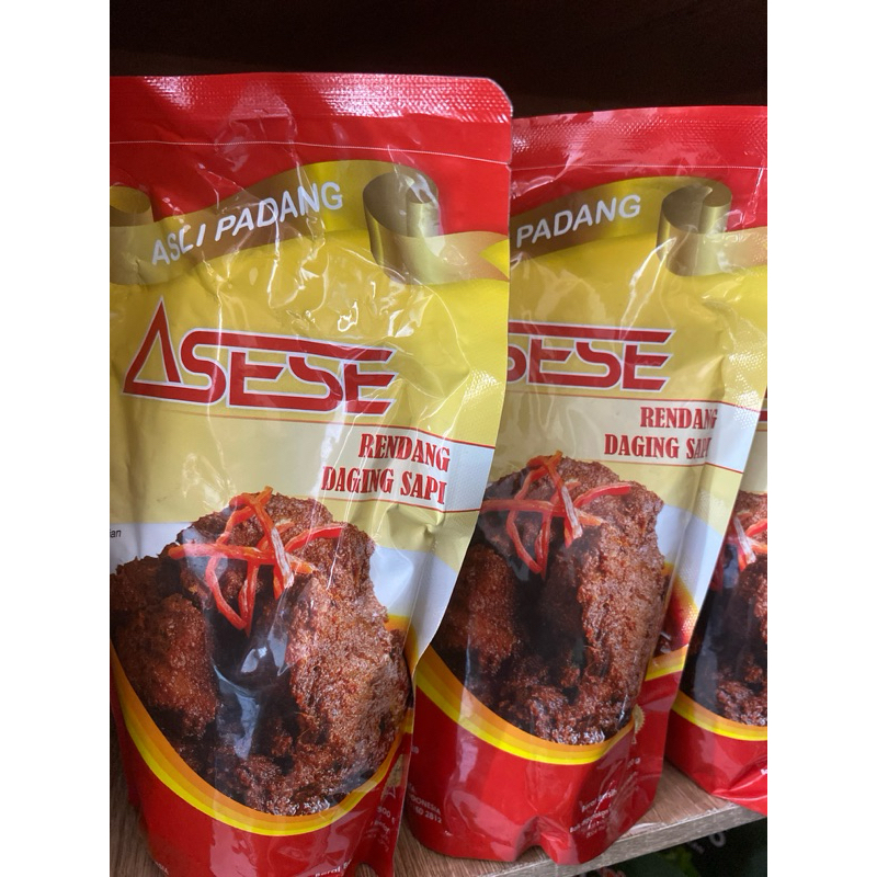 Jual Rendang ASESE ORIGINAL 500gr asli padang HALAL BERPOM | Shopee Indonesia
