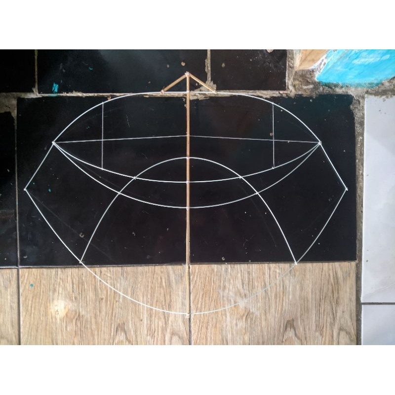 Jual gapangan pegon/gapangan layang layang ukuran 70cm bahan fiber ...