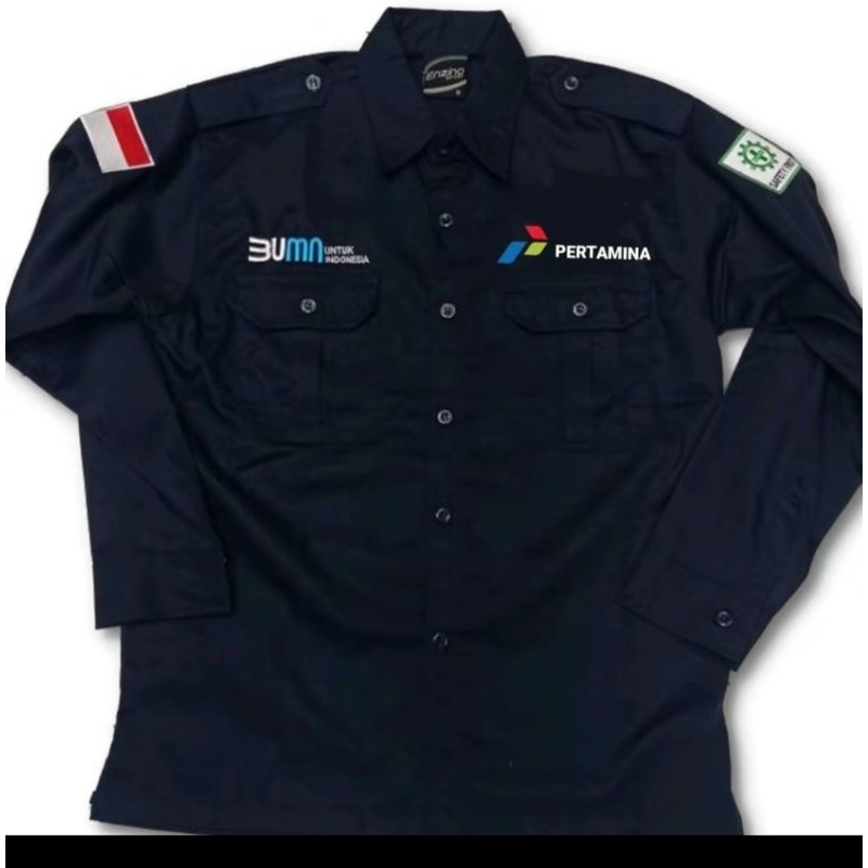 Jual kemeja Pertamina Bumn seragam Pertamina Bumn baju kerja Pertamina ...