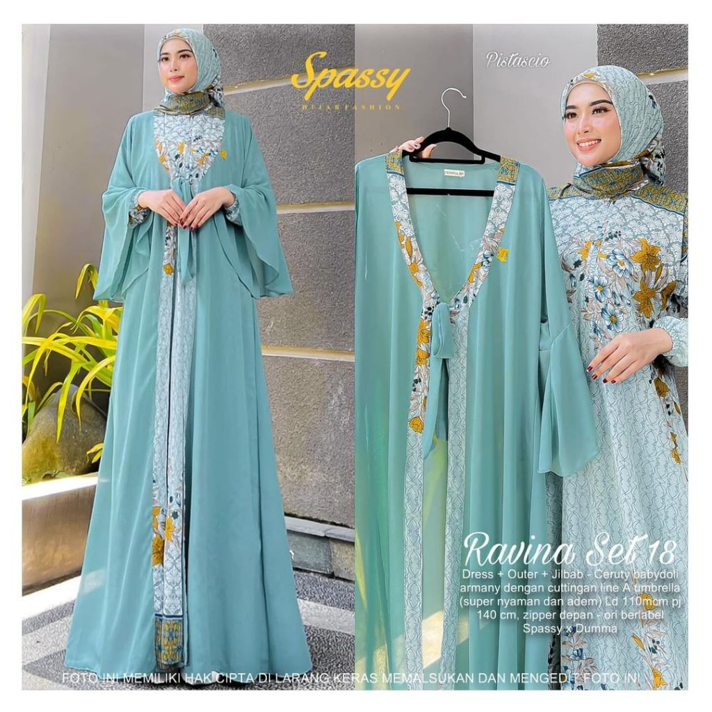 Jual MADANI LABEL / RAVINA SET 18 / RAVINA SET / RAVINA SET HIJAB ...