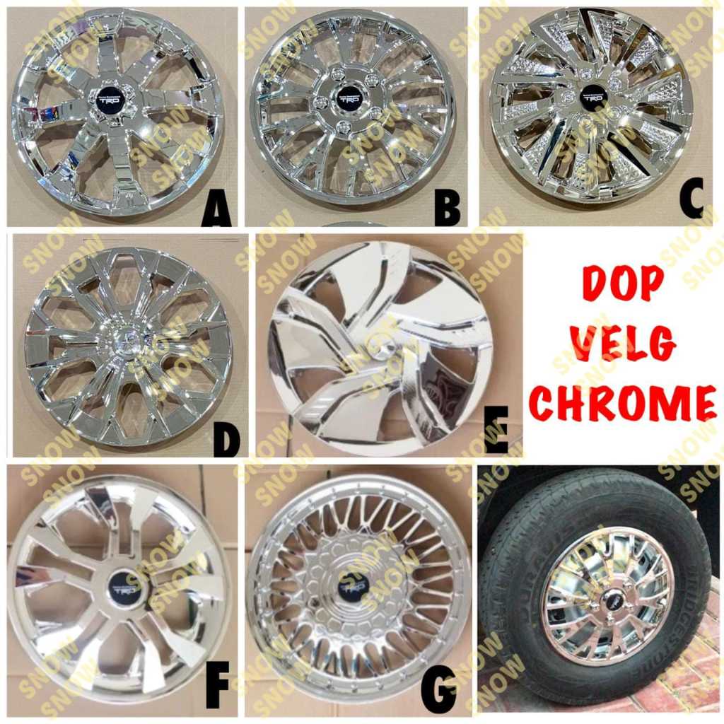 Jual Dop Velg Roda Chrome Ring 13 14 Wheeldop Mobil Universal Avanza ...