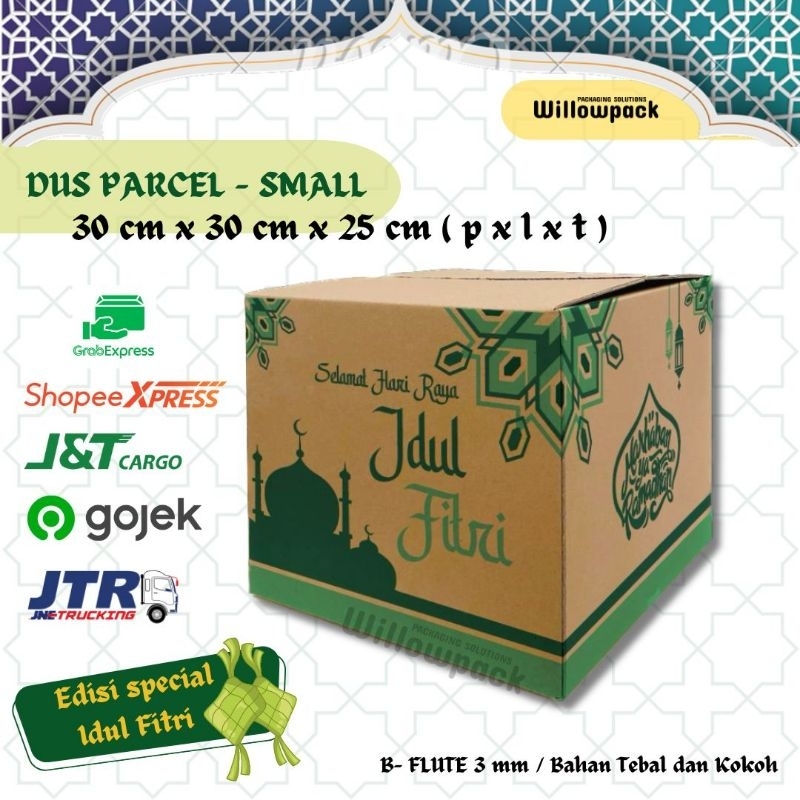 Jual DUS PARCEL IDUL FITRI 30x30x25 SMALL BOX LEBARAN SEMBAKO HAMPERS ...