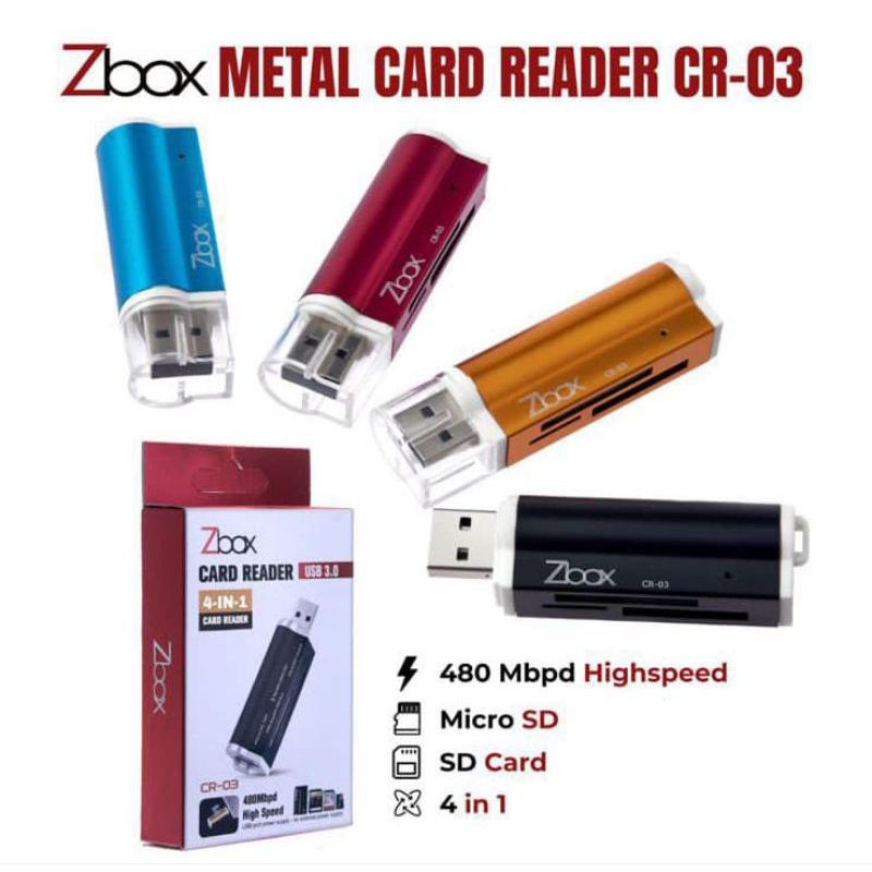 Jual Card reader zbox CR-03/CR02 4slot | Shopee Indonesia