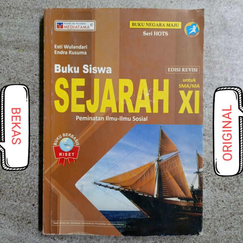 Jual Buku SEJARAH kelas 11 XI 2 II MA SMA Penerbit Mediatama Kurikulum 2013 Edisi Revisi ...