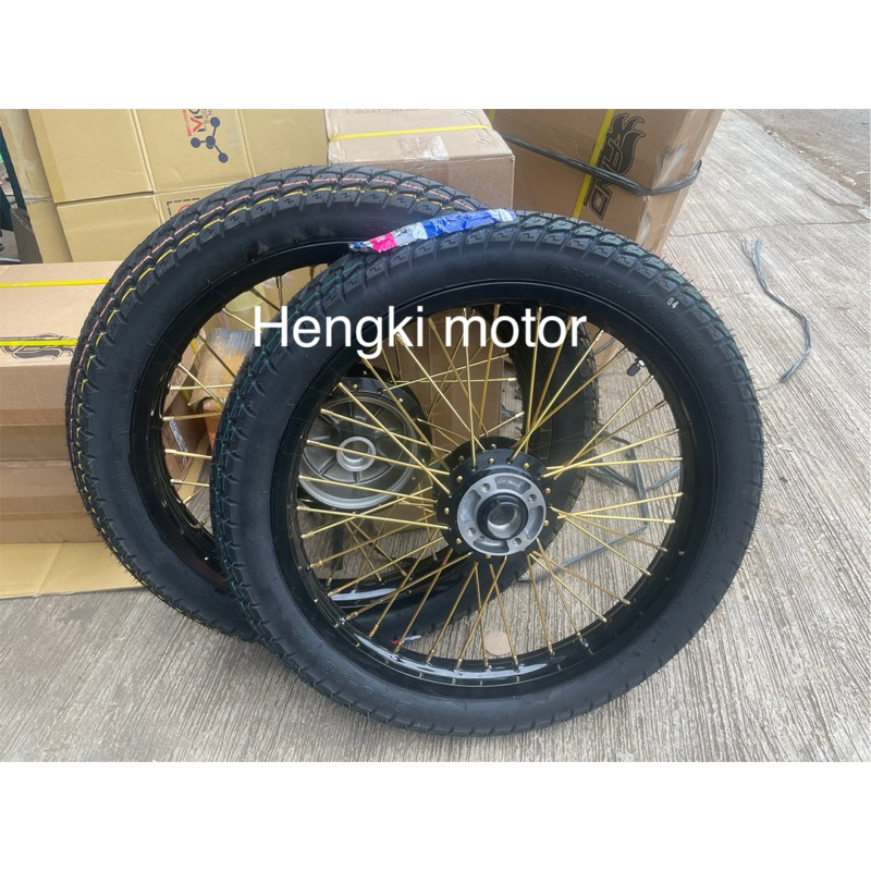 Jual velg rx King ring 18 hitam glosy plus ban | Shopee Indonesia