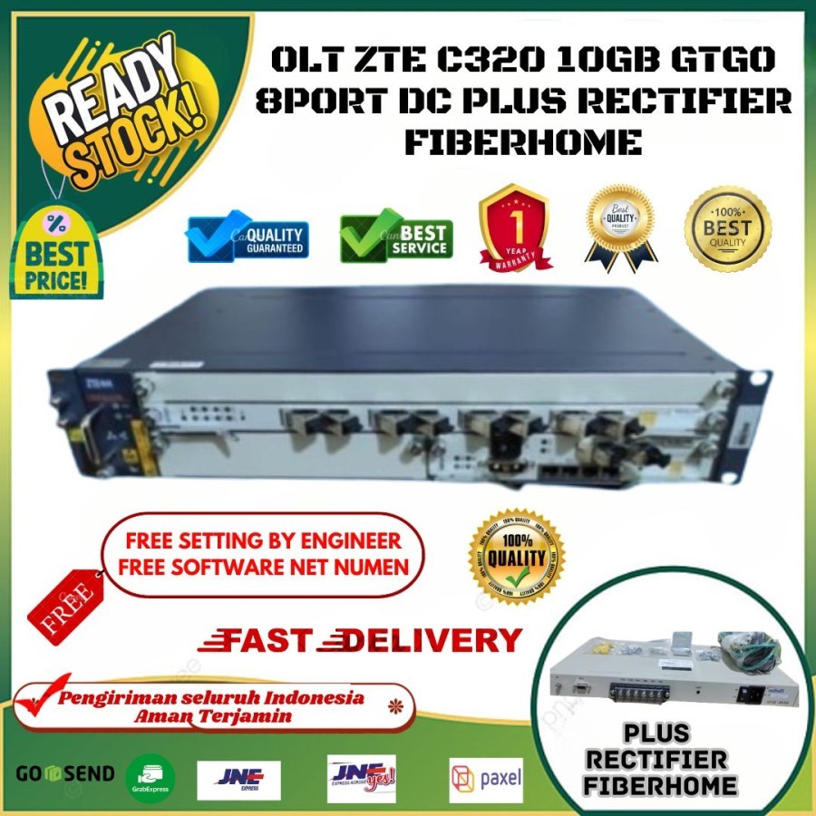 Jual OLT ZTE C320 10GB GTGO 8PORT DC dengan RECTIFIER FIBERHOME | Shopee Indonesia