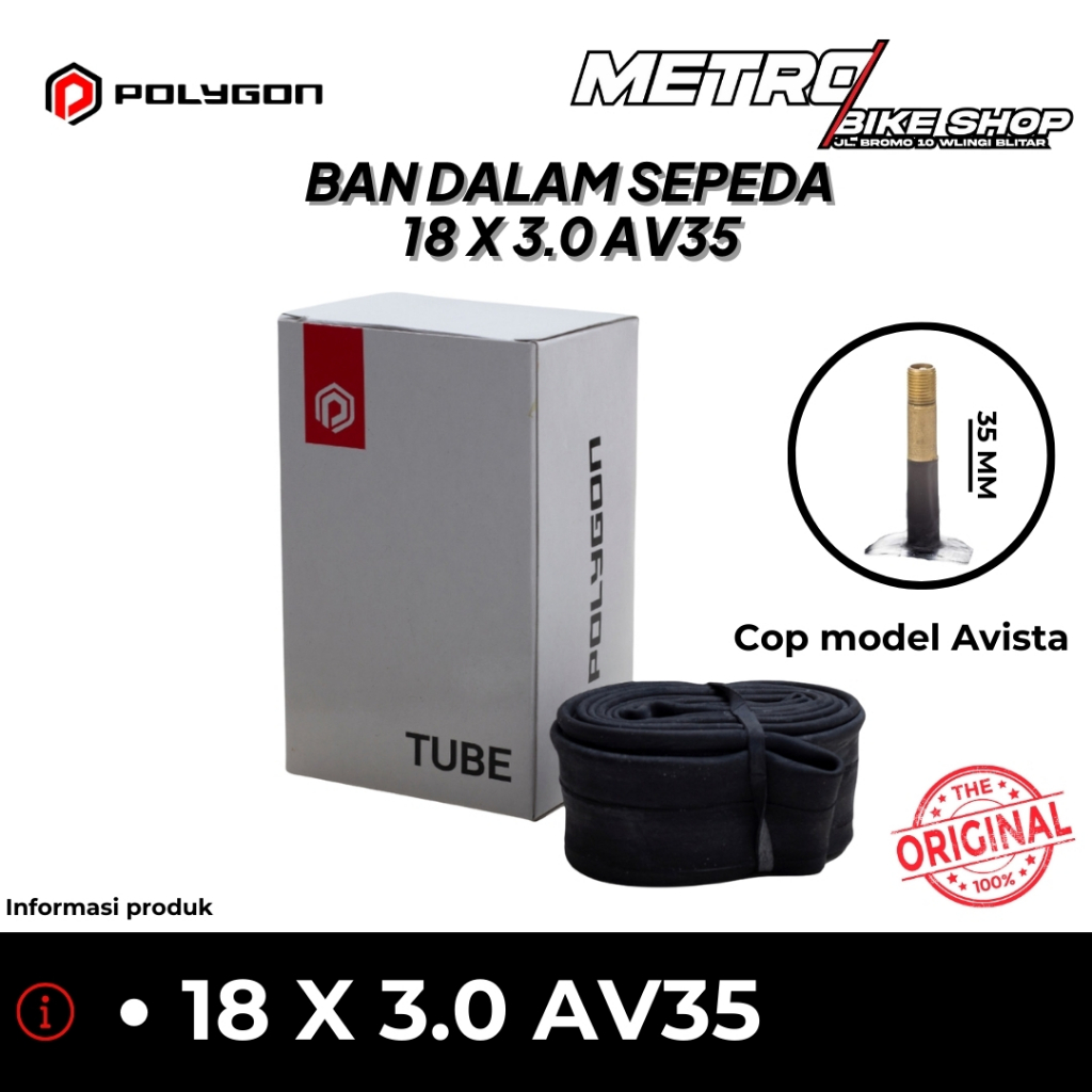 Jual Ban dalam sepeda 18 x 3.0 AV 35 Ban dalam sepeda Polygon Ban dalam sepeda anak BMX MINI CTB ...