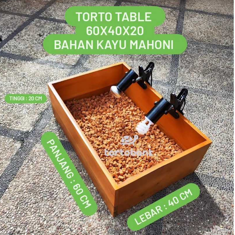 Jual TORTO TABLE - KANDANG KURA DARAT PREMIUM BAHAN KAYU MAHONI ...