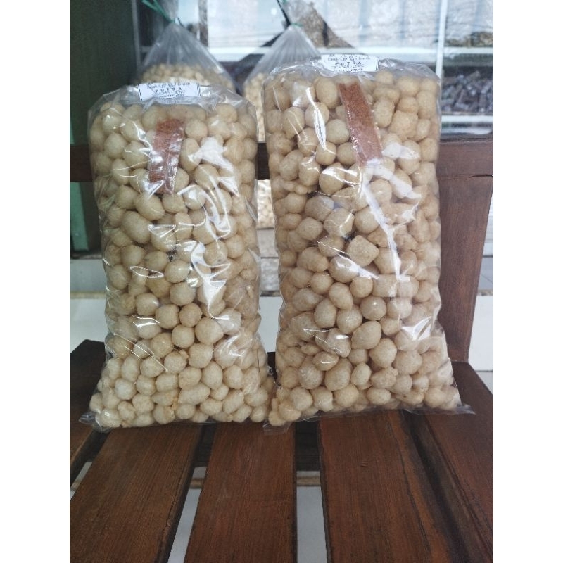 Jual cimol kering-endog lewo 500gr - rasa original dan pedas balado ...