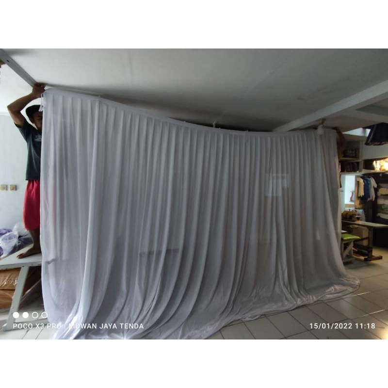 Jual BEGRON DINDING UK L3m x T3m / KAIN DEKORASI DINDING / KAIN SAMPING ...