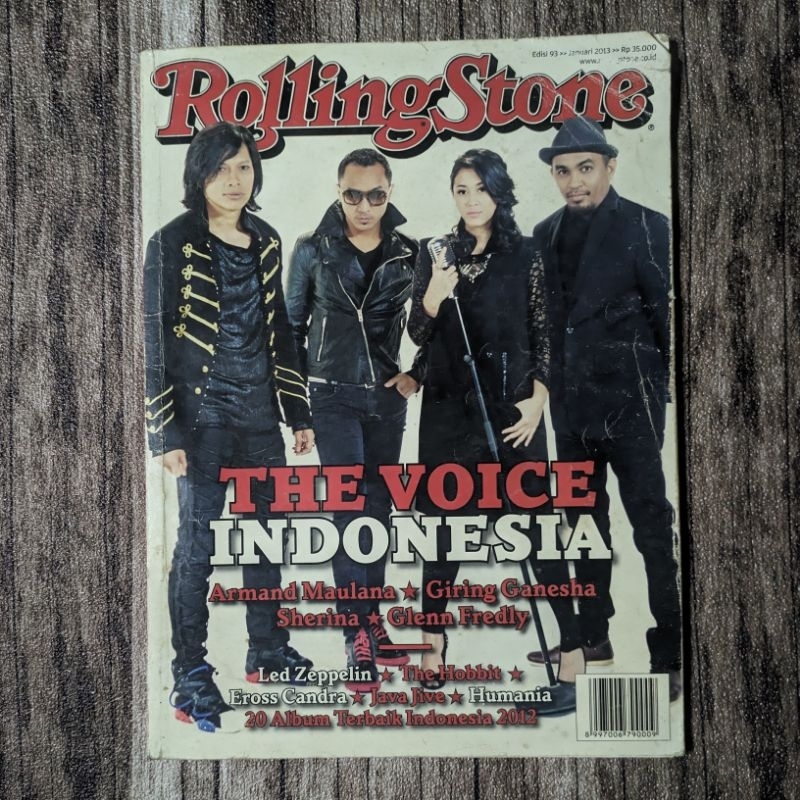 Jual Majalah ROLLING STONE Edisi 93, Januari 2013 - The Voice of Indonesia | Shopee Indonesia
