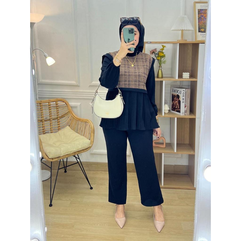 Jual stelan kaos knit rajut terabaru dan kekinian | Shopee Indonesia