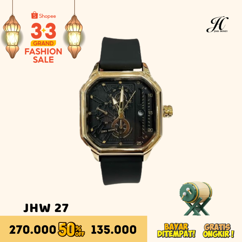 Jual JIMS HONEY Jam Tangan Pria/Wanita JHW 27 (Free Exclusive Box ...