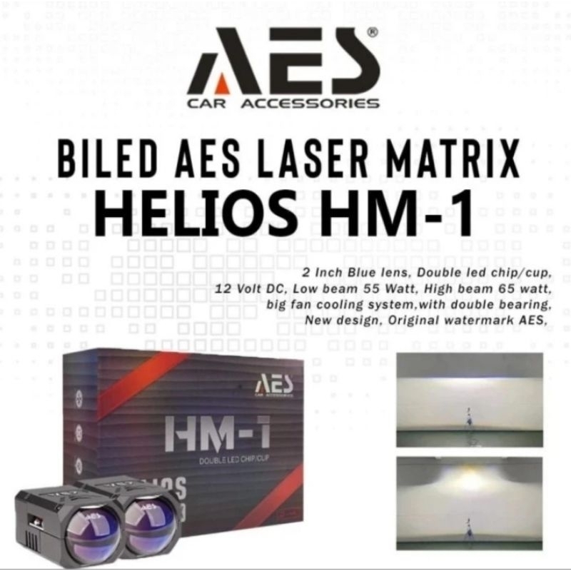 Jual BILED MATRIX AESLUX MH 1 HELIOS LASER 2 INCH BLUE LENS EMBOS AES ...